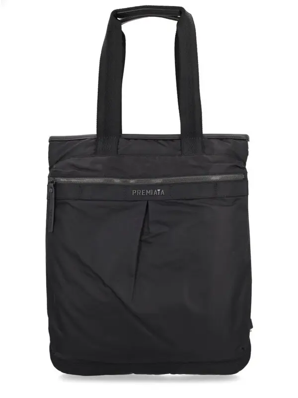 Premiata Nylon Tote Bag With Zip Pocket - Black