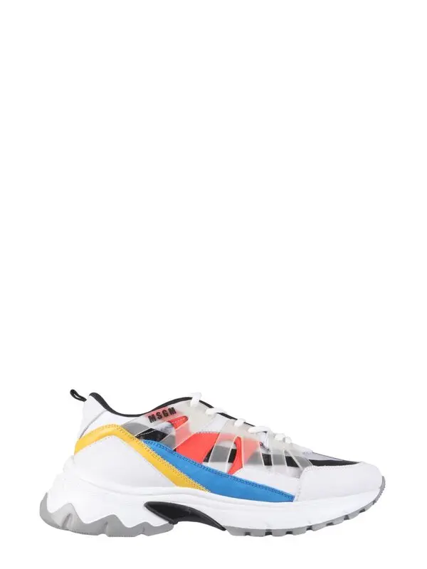 MSGM Panelled Low-top Sneakers