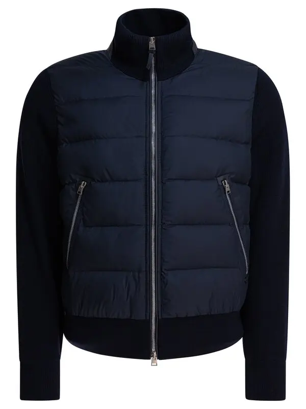 TOM FORD Wool-blend Down Jacket - Blue