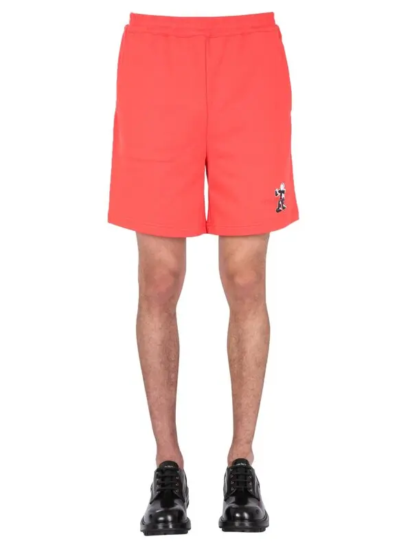 Helmut Lang Bermuda Shorts With Elastic Waist - Red