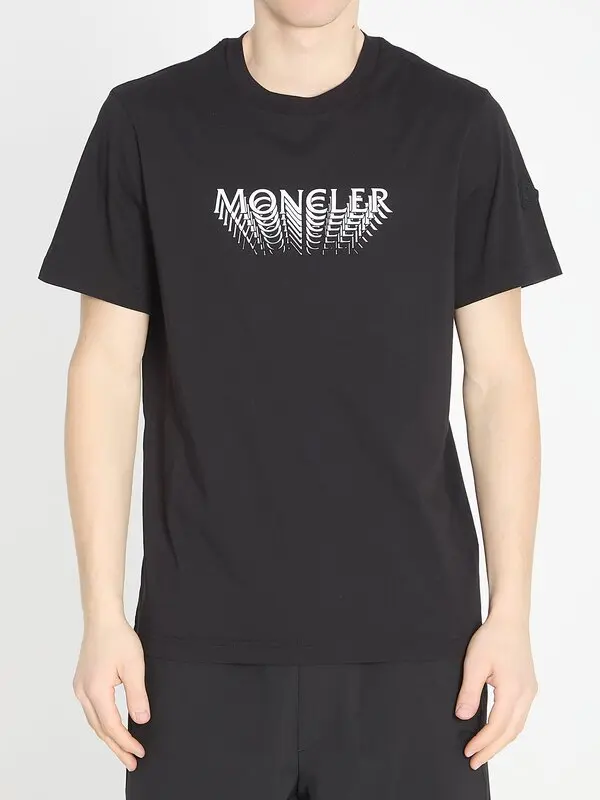 Moncler Mini Logo Ss T-shirt - Black
