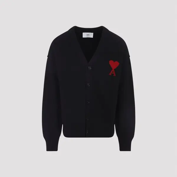 AMI Paris Wool De Coeur Cardigan
