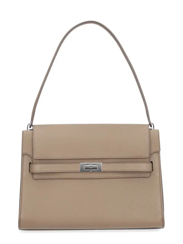 Tory Burch Large Lee Radziwill Shoulder Bag - Beige