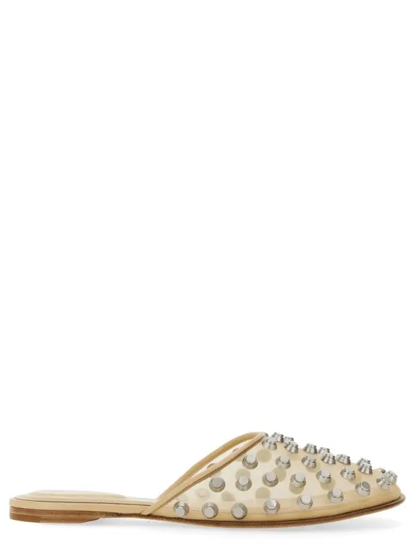 Alexander Wang Studded Sheer Leather Sandals