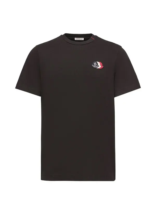 Moncler Tricolor Logo Short Sleeve T-shirt