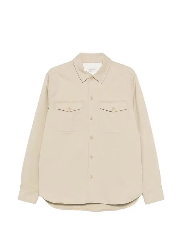 Moncler Light Cotton Stretch Shirt For Ss26