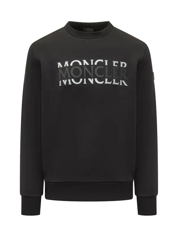 Moncler Classic Logo Crew Neck Sweatshirt