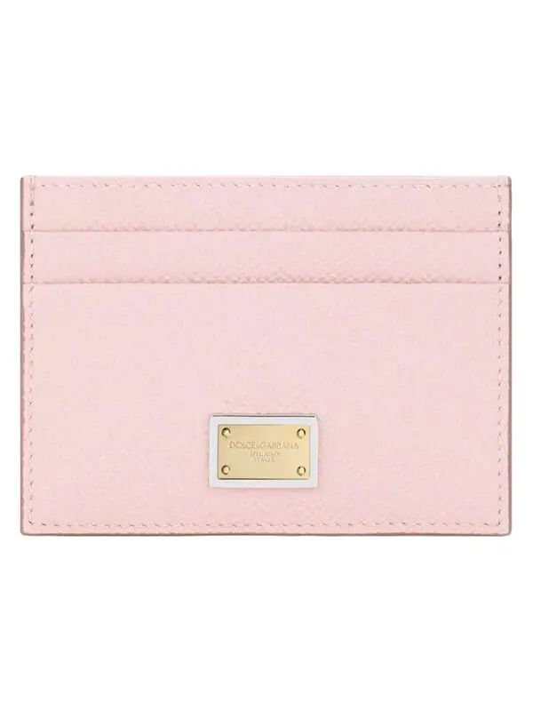 Dolce & Gabbana Leather Credit Card Case - Pink