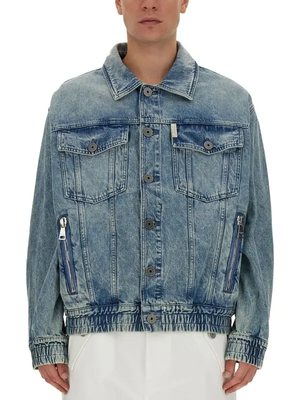 Balmain Cotton Denim Jacket - Blue