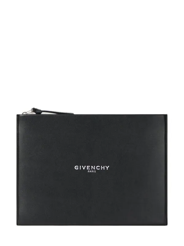Givenchy Leather Pouch Handbag - Nero