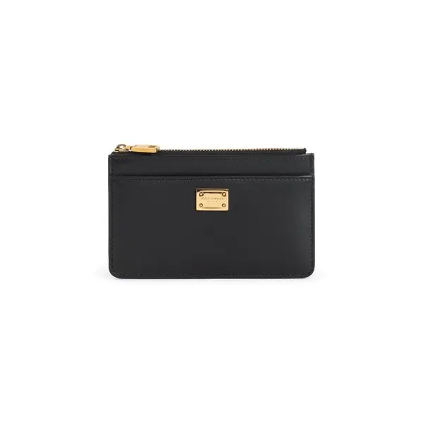 Dolce & Gabbana Plongé Calfskin Card Holder - Black
