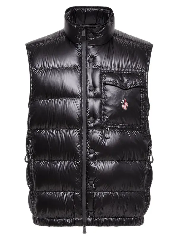 Moncler Packable Down-filled Vest With Storage Pouch - Black