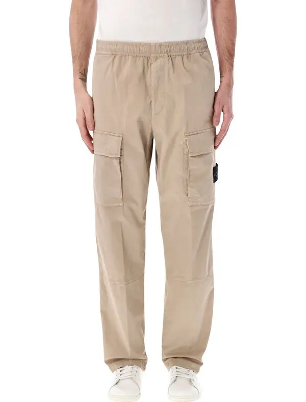 Stone Island Loose-fit Cargo Trousers - Desert