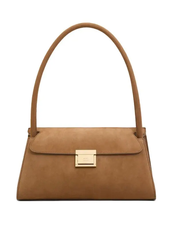 AMI Paris Glazed Leather Top Handle Bag