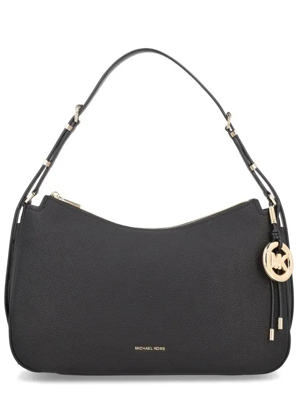 Michael Kors Medium Pebbled Leather Shoulder Bag - Black