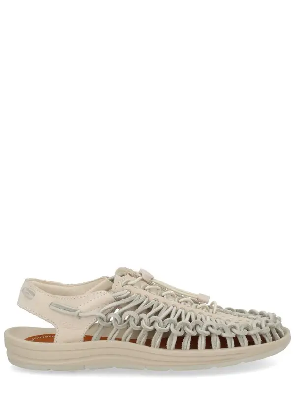 Keen Leather Braided Sandals - Beige