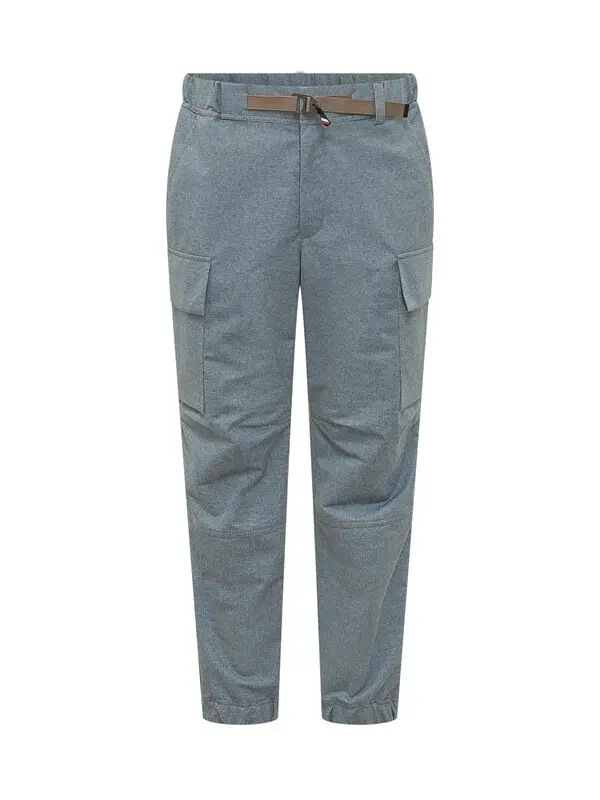 Moncler Belted Cargo Trousers - Denim