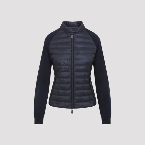 Moncler Padded Stretch Viscose Blend Cardigan