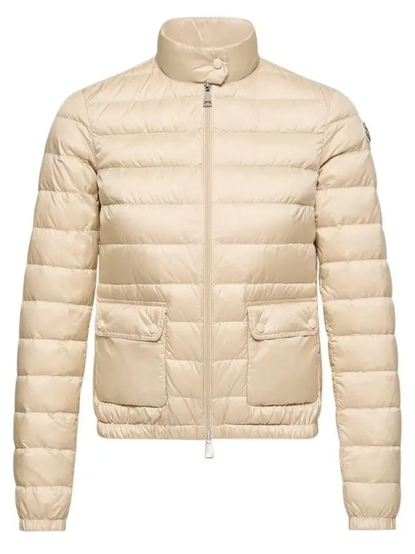 Moncler Slim Fit Coat - Beige