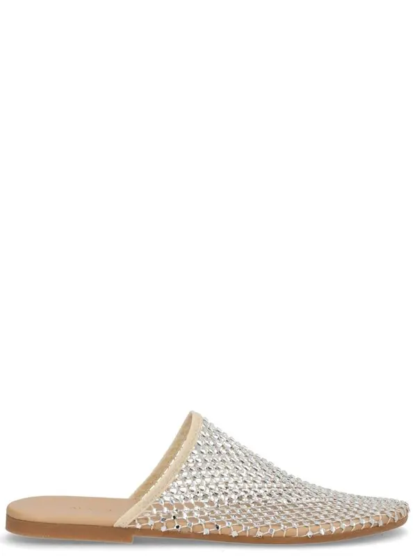 ALYSI Embellished Flat Mules
