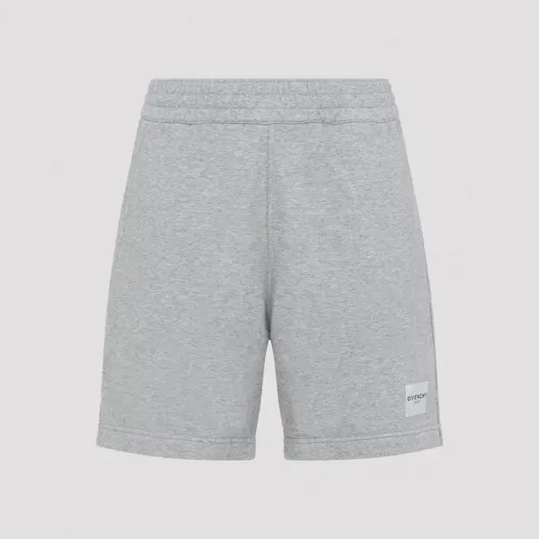 Givenchy Bermuda Shorts In Fleece With Paris Gros Grain