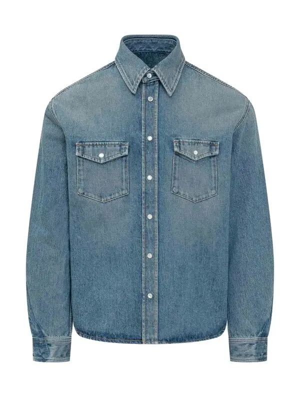 Givenchy Casual Shirt With Pocket Medium - Medium Blue