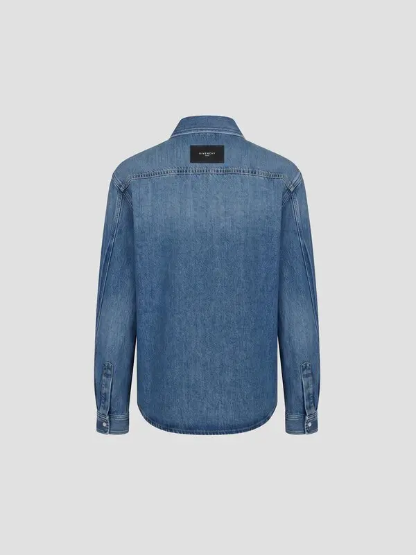 Givenchy Denim Shirt With Pocket Detail