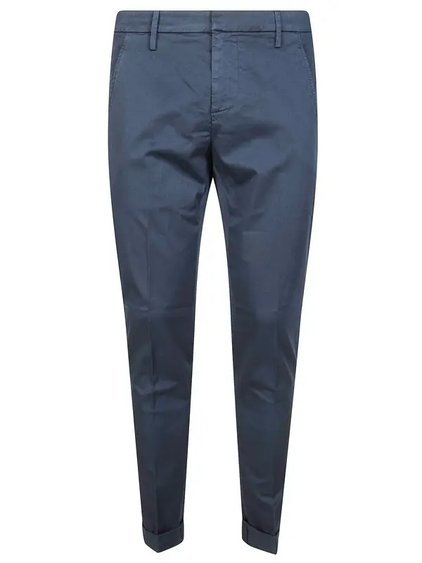 DONDUP Flat-front Trousers - Blu