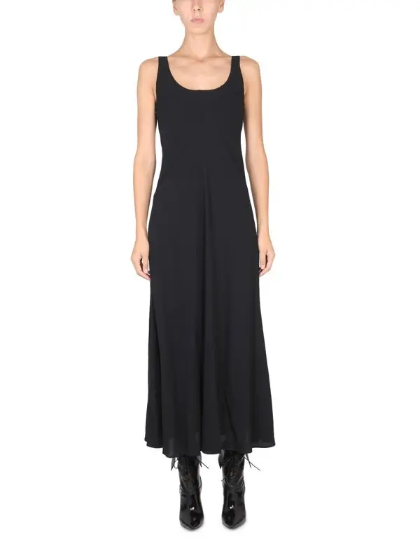 Philosophy Di Lorenzo Serafini Maxi Dress In Stretch Fabric - Black