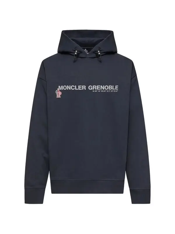 Moncler Mini Hoodie Sweater For Ss26 - Navy