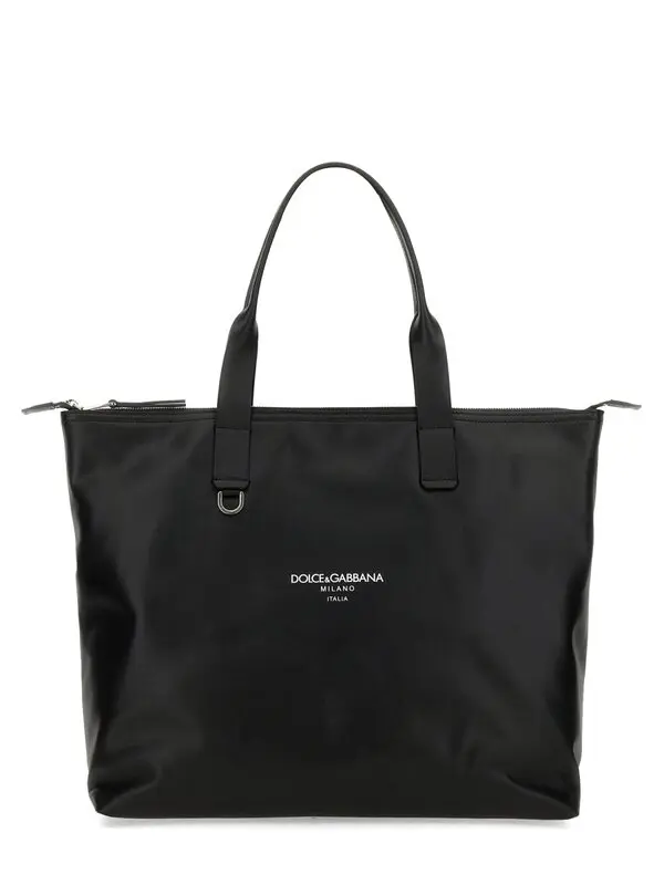Dolce & Gabbana Medium Calfskin Shopper - Black