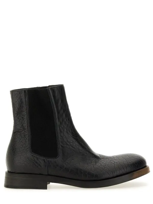 UMA WANG Textured Leather Chelsea Boots