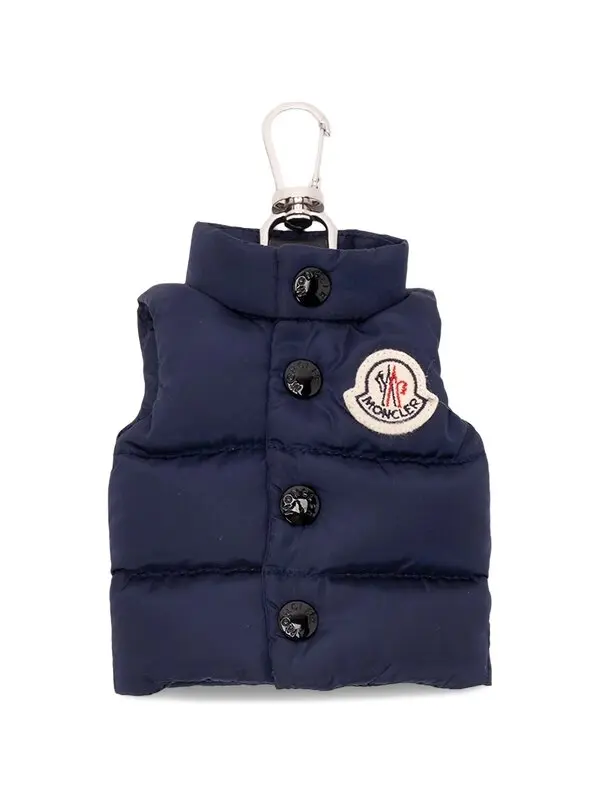 Moncler Down-filled Mini Accessory With Snap Closure - Blue