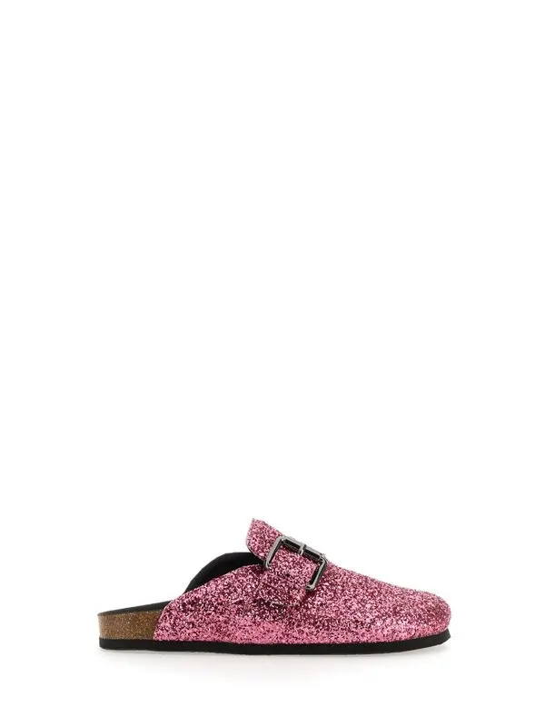 Philosophy Di Lorenzo Serafini Glitter Mules With Buckle Detail