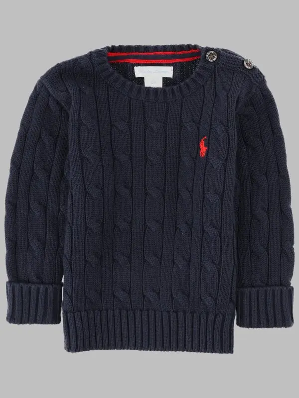 Polo Ralph Lauren Mini Cable Knit Long Sleeve Sweater