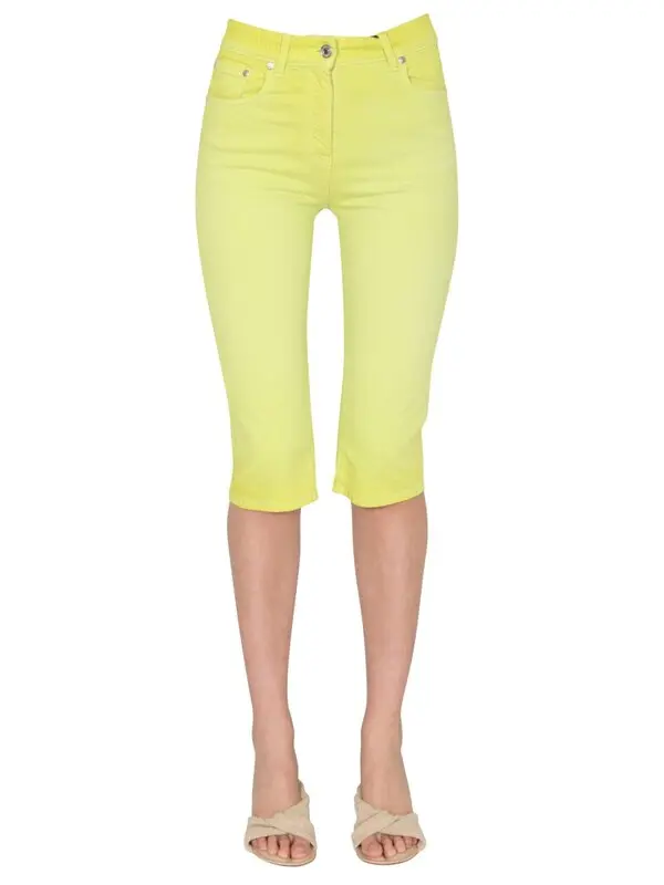 MSGM Slim Fit Cropped Jeans