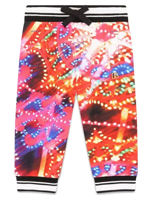 Dolce & Gabbana Printed Cotton Jogger Pants - Multicolour