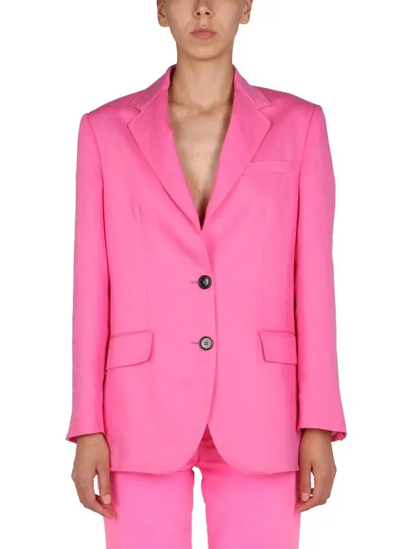 MSGM Single-breasted Blazer - Fuchsia