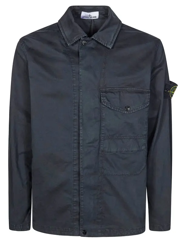 Stone Island Patch Zip Shirt