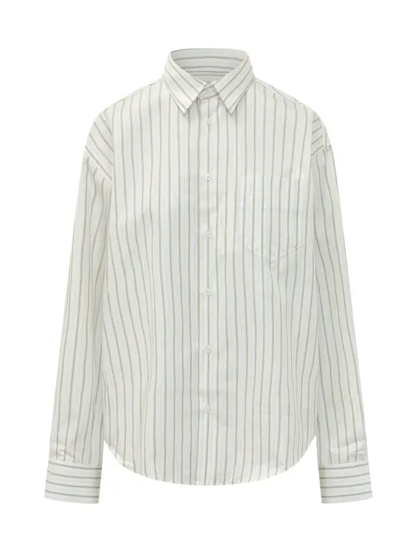 AMI Paris Striped Pocket Shirt