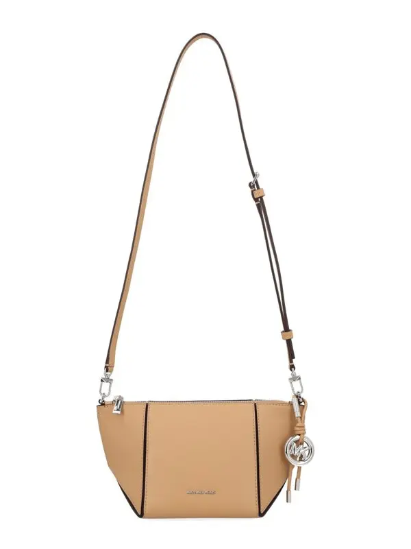 Michael Kors Mini Shoulder Bag With Adjustable Strap - Beige
