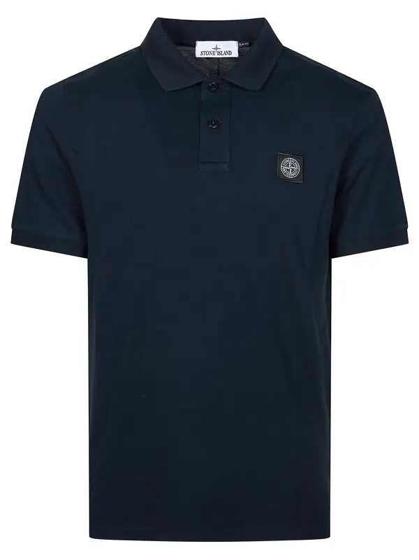 Stone Island Compass-badge Piqué Polo Shirt