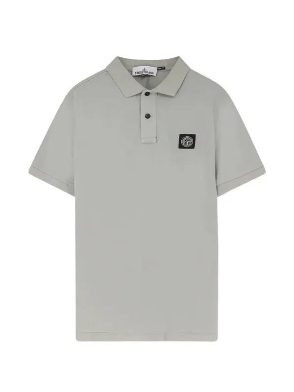 Stone Island Slim-fit Short-sleeve Polo Shirt - Beige