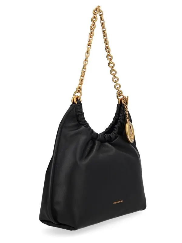 Michael Kors Soft Leather Shoulder Bag - Black