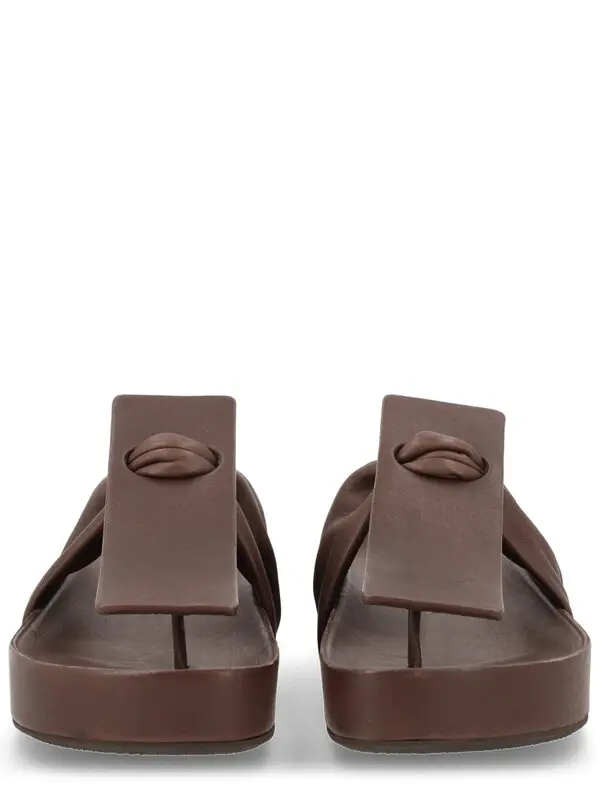 UMA WANG 100% Leather Thong Sandals
