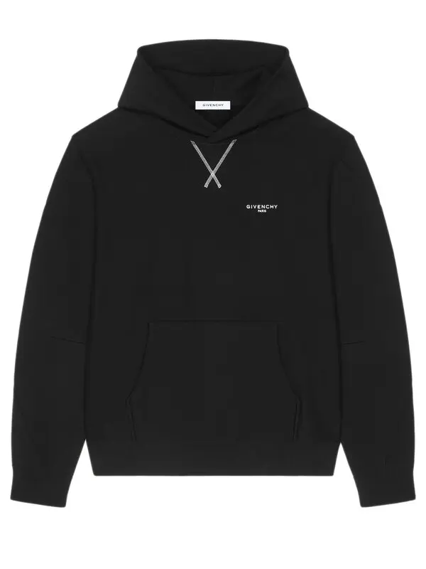 Givenchy Logo Detail Cotton Hoodie - Nero