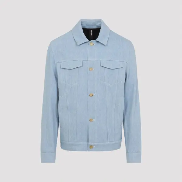 Kiton Pocket Button Cotton Jacket