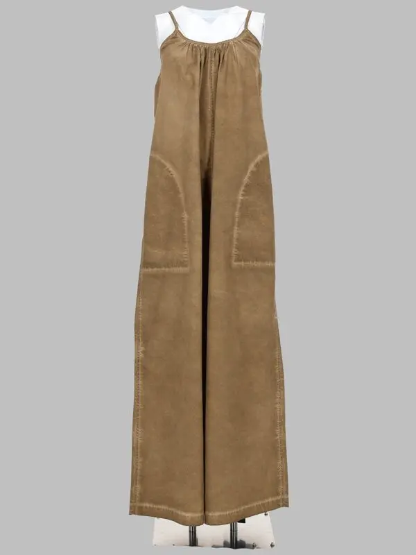 UMA WANG Linen-viscose Blend Jumpsuit