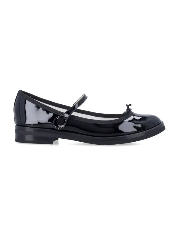 Repetto Patent Leather Cendrillon College Mary Janes - Black