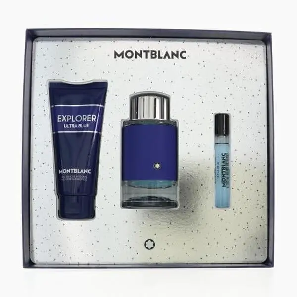 Montblanc Explorer Ultra Blue Mini 3 Piece Set: Eau De Parfum & Shower Gel - Default